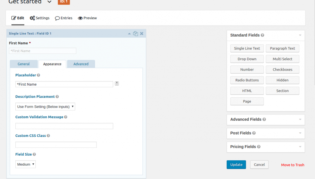 Hide Gravity Forms Field Labels From Gf Field Settings Form Webner Blogs Elearning Salesforce