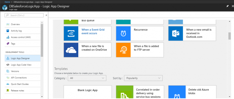 Creating Azure Logic App For Salesforce Integration Webner Blogs